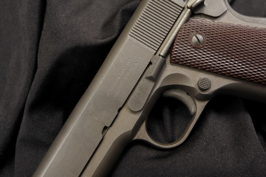 Mint Remington Rand 1911-A1 1911a1 .45 Acp Semi Auto Pistol - 1945 C&R Ok For Sale at GunAuction ...